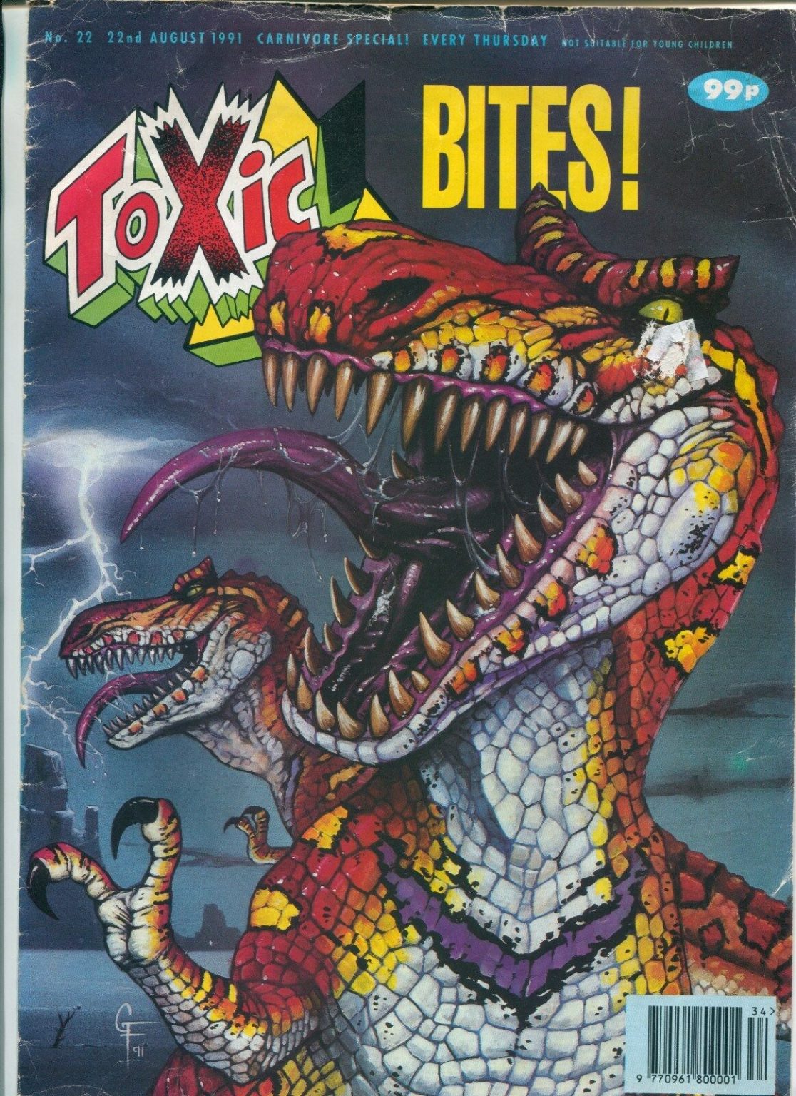 TOXIC #22/ Aug 22, 1991 / BRITISH UNDERGROUND COMIC / HORROR & SCI-FI ...