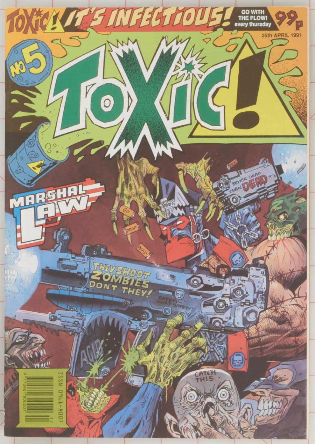 TOXIC! Comic No. 5 APRIL 25, 1991 – MR-SPORT | SPORTS CARDS